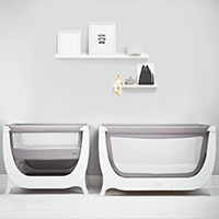 BÉABA by Shnuggle Convertible Air Bedside Sleeper Bassinet | SHNUGGLE | USA